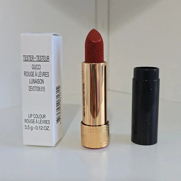 Gucci | Makeup | New Gucci Lipstick Tester55 Glitter Devotion | Poshmark